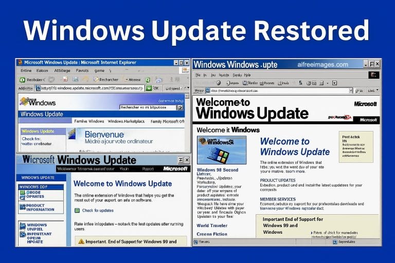 Companies and Retro Technology: The Windows Update Renaissance for ...
