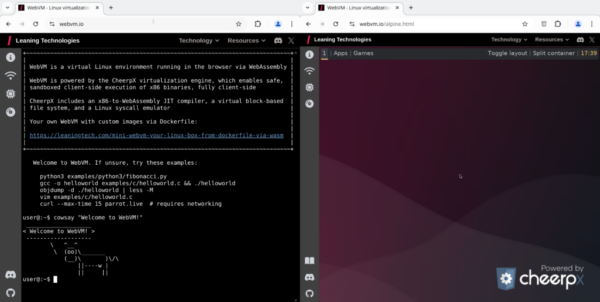 WebVM brings Linux to the browser without a server, but with nuances ...